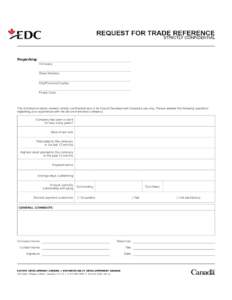 4+ Trade Reference Templates - Word Excel Samples