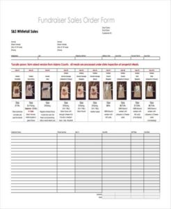 6+ Fundraiser Order Templates Word Excel PDF - Word Excel Samples