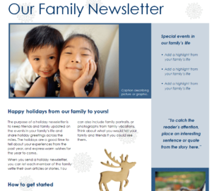 12+ Official Family Newsletter Templates [WORD & PDF] - Word Excel Samples
