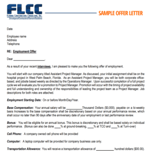 12+ FREE Offer Letter Formats [WORD & PDF] - Word Excel Samples