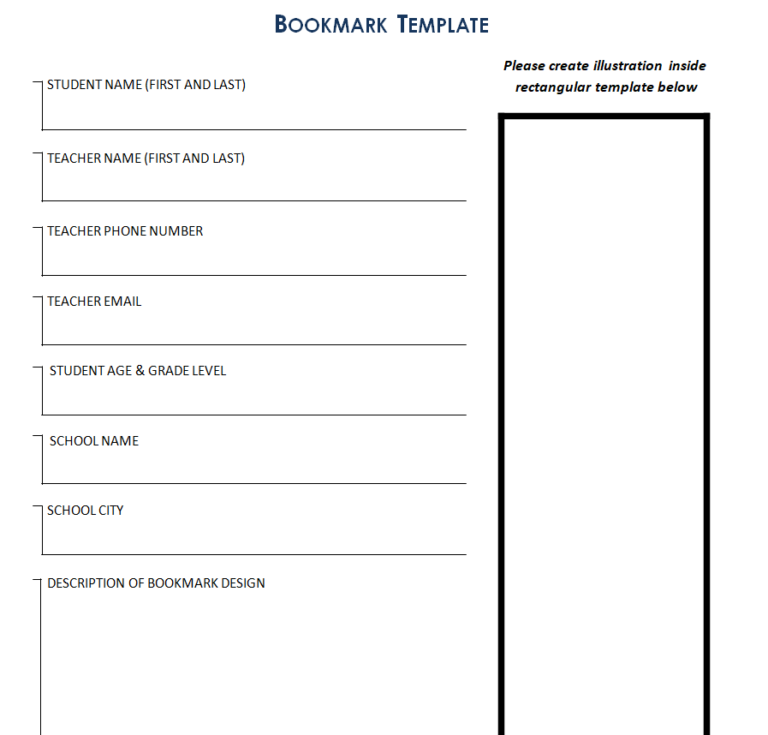 23+ Excellent Bookmark Templates in MS WORD - Word Excel Samples
