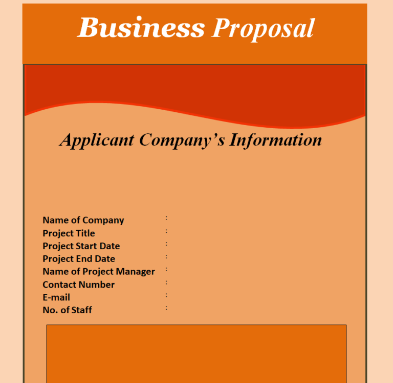 18+ Official Business Proposal Templates - Word Excel Samples