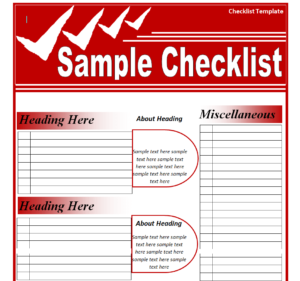 Top 29 Checklist Templates in MS WORD - Word Excel Samples