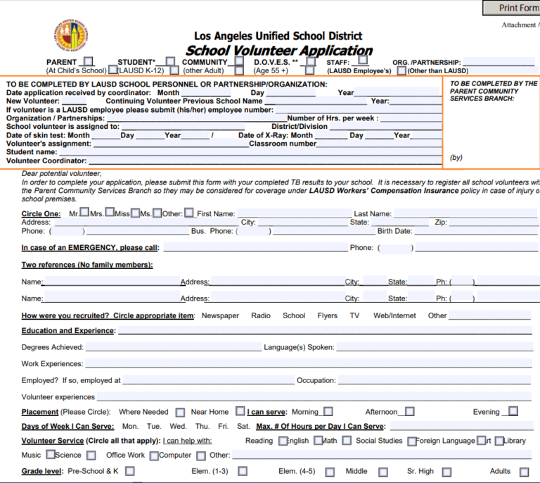 18+ Real Volunteer Application Templates [PDF & WORD] - Word Excel Samples
